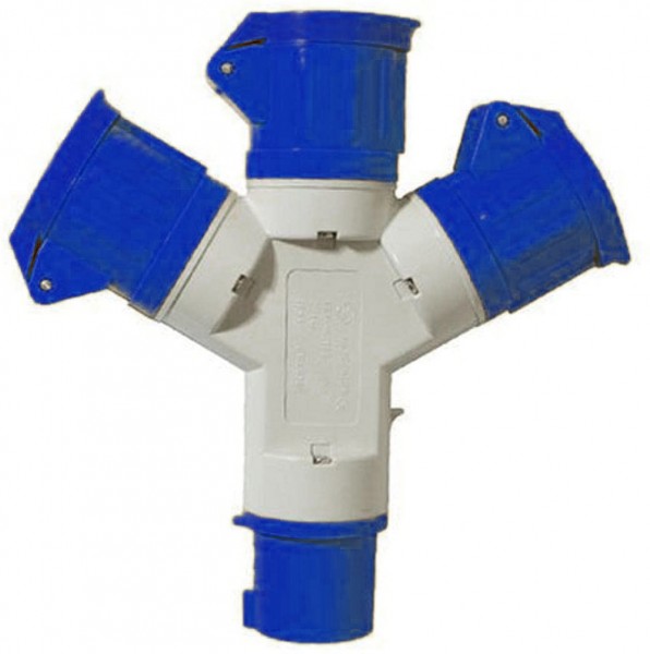 240v 3 Way Splitter (16a)